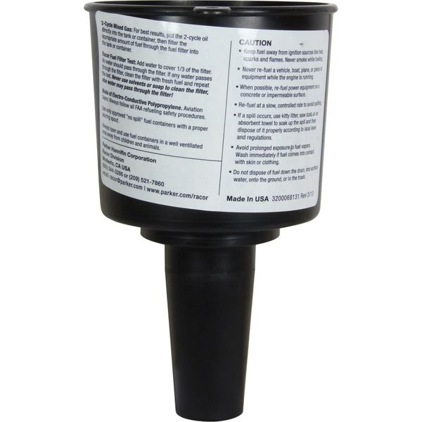 Racor RFF1C Fuel Filter Funnel (10 LPM / 50 Micron) | ChasNewensMarine