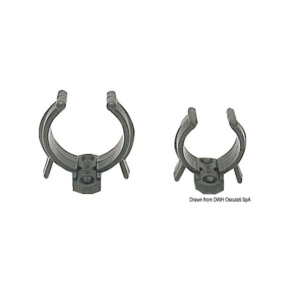 Nylon spring clip black (10 Pack) | ChasNewensMarine