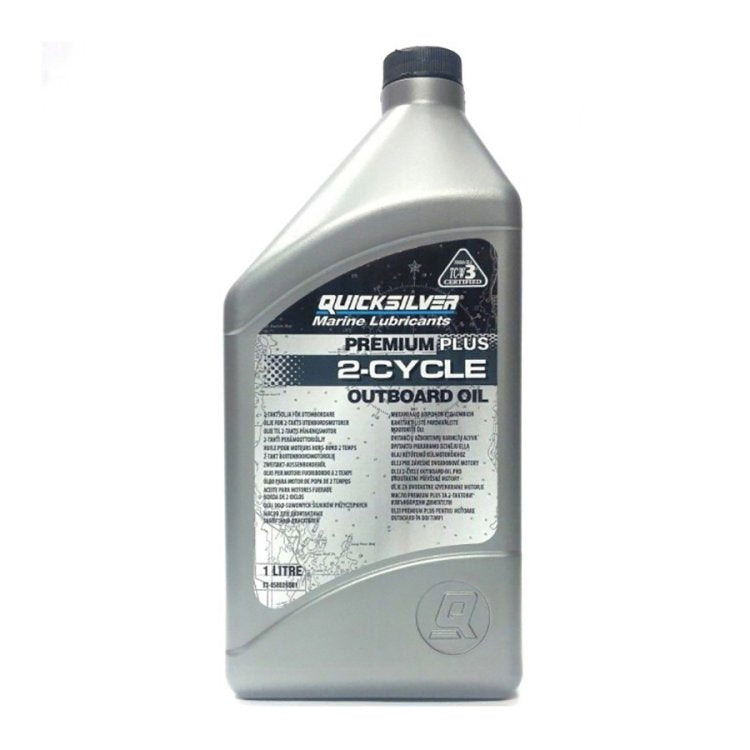 Quicksilver Premium Plus 2-Stroke TC-W3 Outboard Oil - 1 Ltr ...