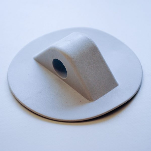 PVC Lifeline Holder 75mm Base x 10mm Hole | ChasNewensMarine